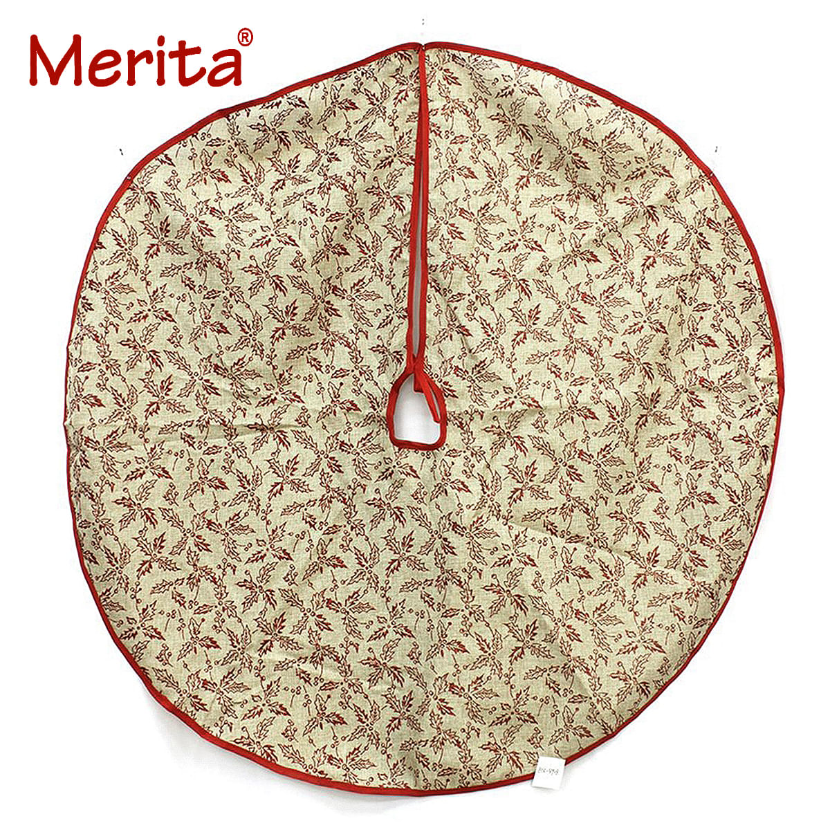 Saia para Árvore de Natal Creme e Vermelho 100cm Merita BSC-8908 - Rei ...
