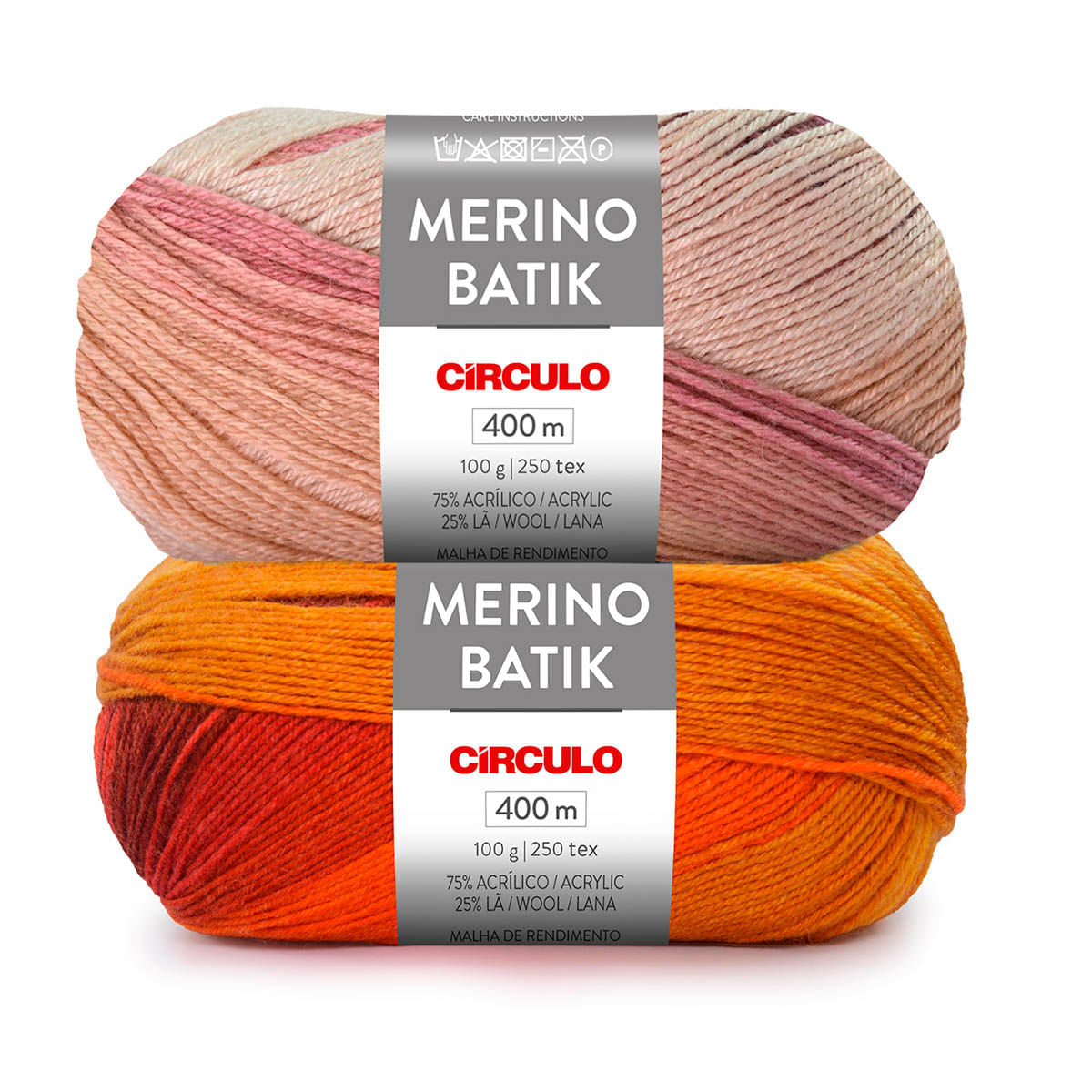Fio Merino Batik Círculo 100g 400mts - Rei do Armarinho